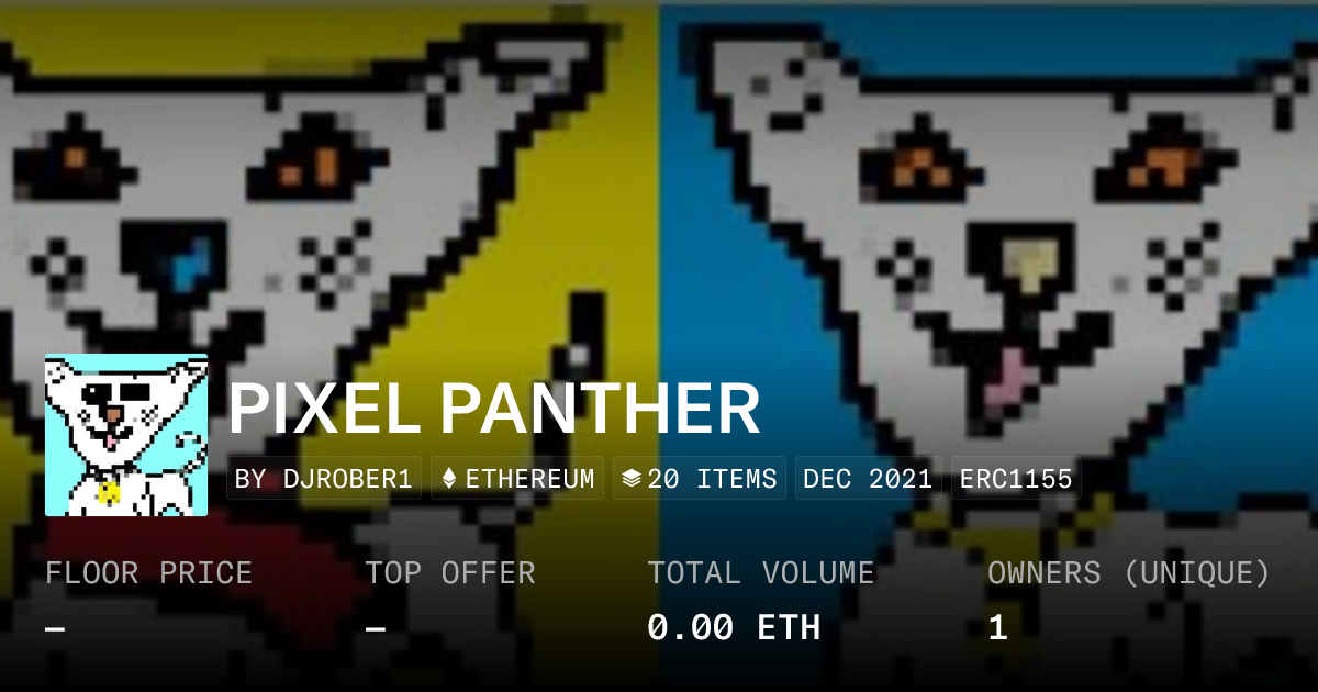 PIXEL PANTHER - Collection | OpenSea