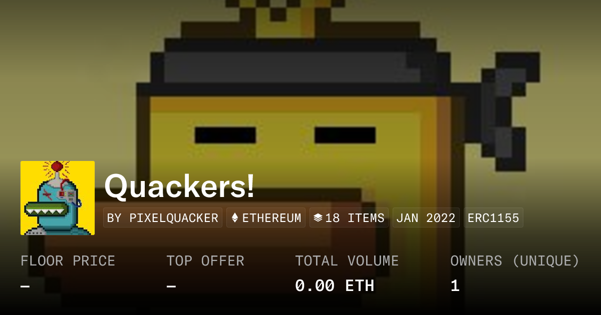 Quackers! - Collection | OpenSea