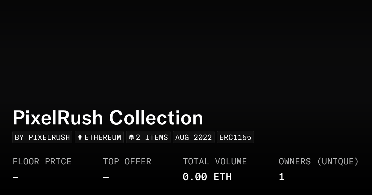 PixelRush Collection - Collection | OpenSea
