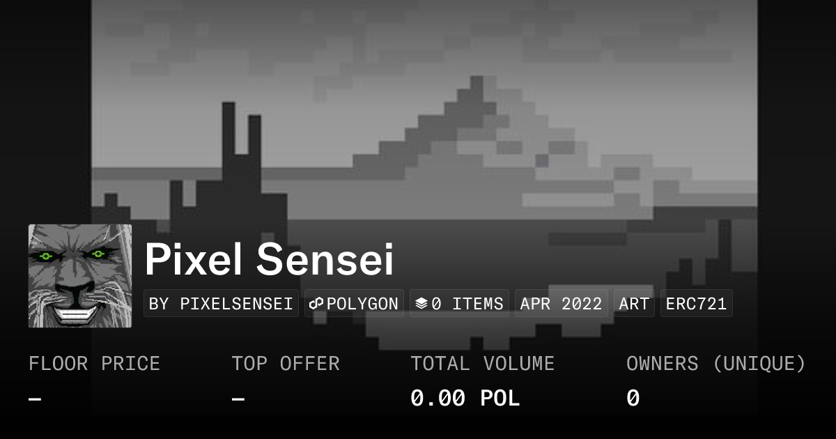 Pixel Sensei - Collection | OpenSea