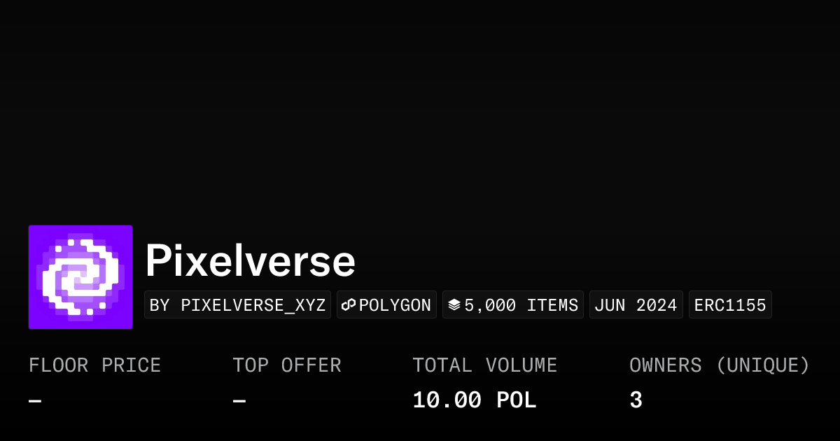 Pixelverse - Collection | OpenSea