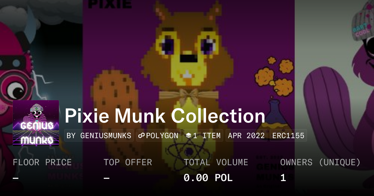 Pixie Munk Collection - Collection | OpenSea