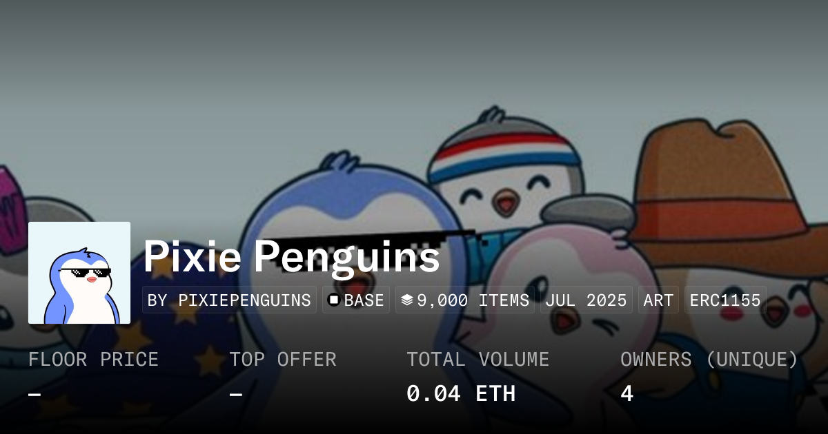 Pixie Penguins - Collection | OpenSea