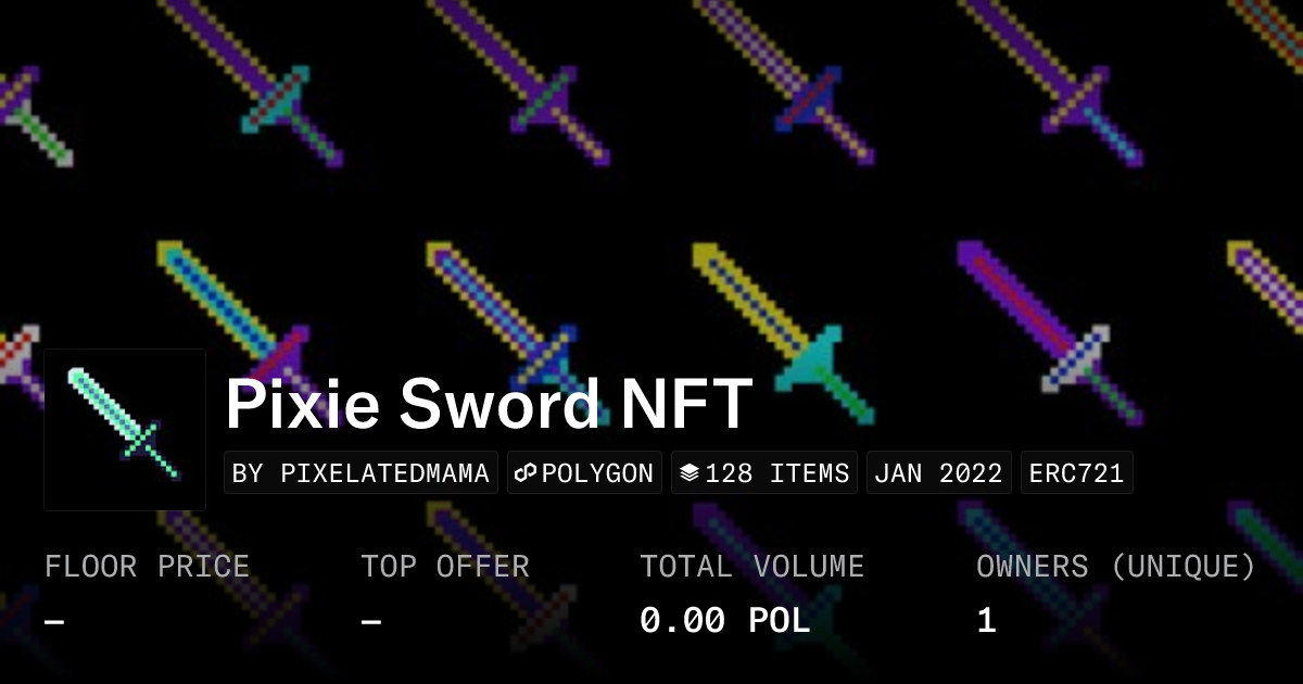 Pixie Sword NFT - Collection | OpenSea