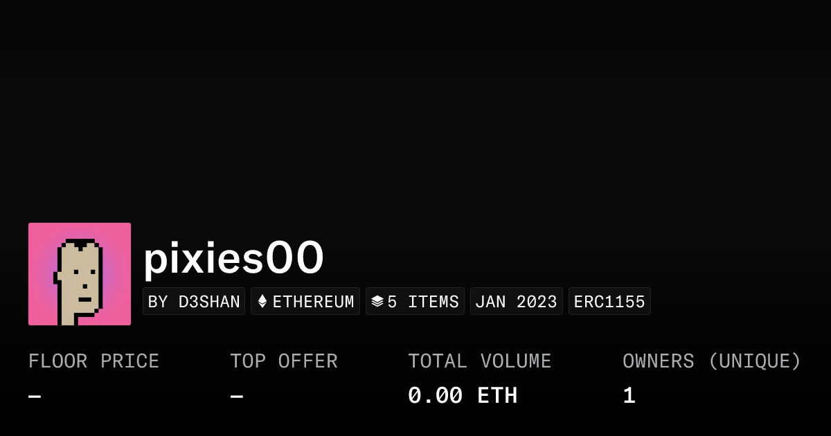 pixies00 - Collection | OpenSea