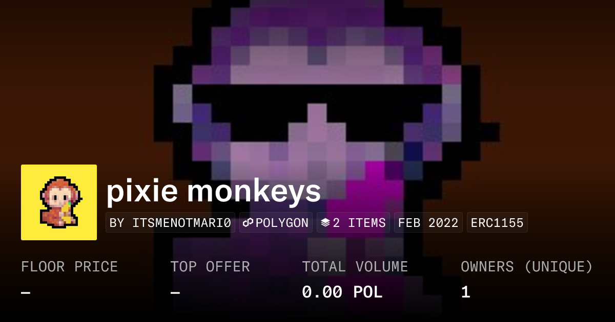pixie monkeys - Collection | OpenSea