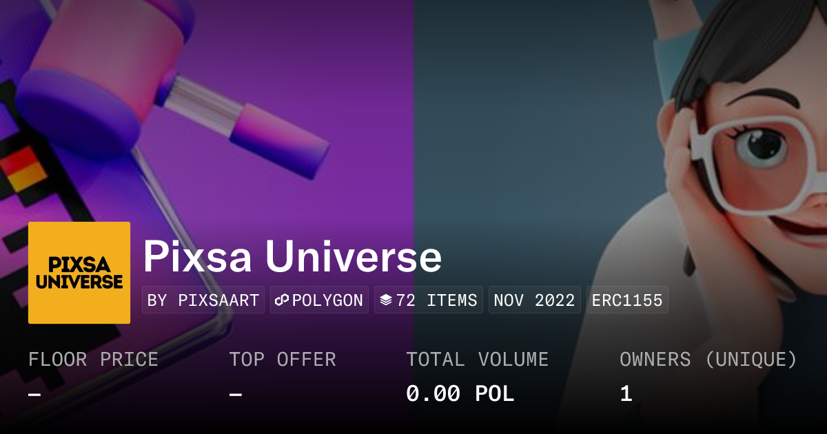 Pixsa Universe - Collection | OpenSea