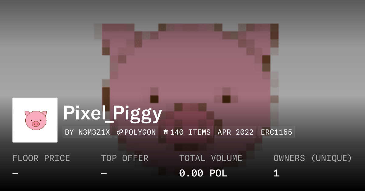 Pixel_Piggy - Collection | OpenSea