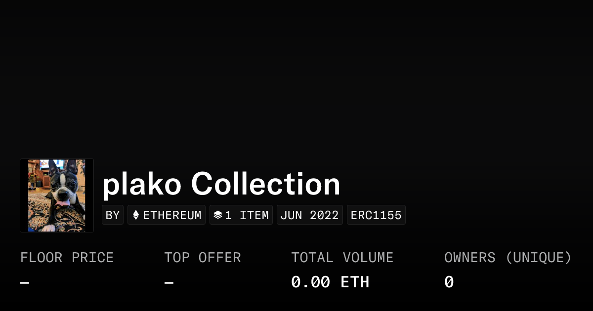 plako Collection - Collection | OpenSea