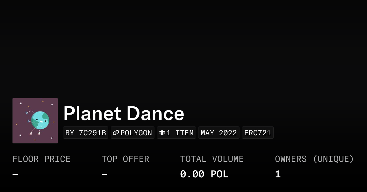 Planet Dance - Collection | OpenSea