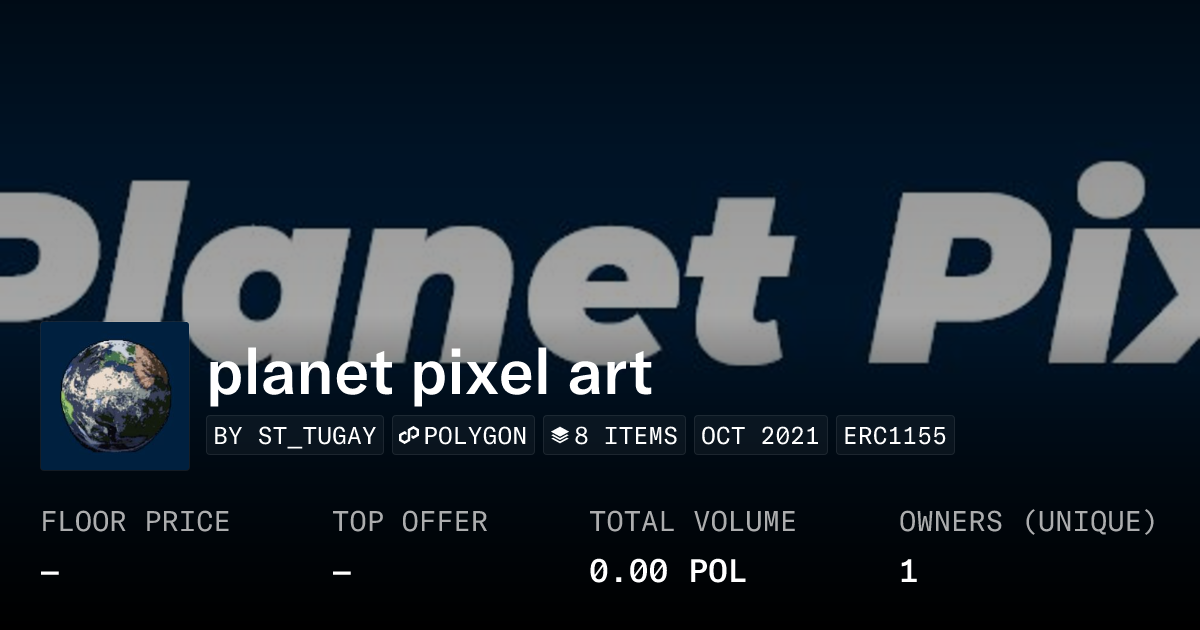 planet pixel art - Collection | OpenSea