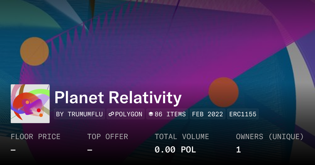 Planet Relativity - Collection | OpenSea