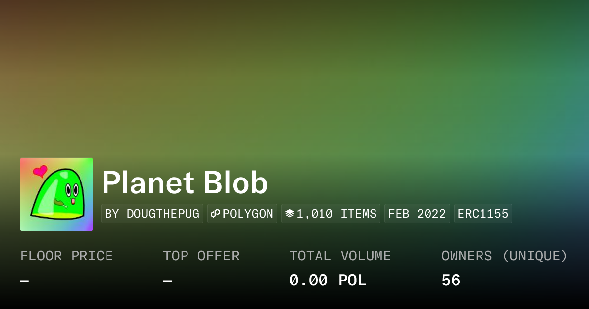 Planet Blob - Collection | OpenSea