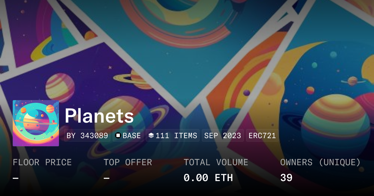 Planets - Collection | OpenSea