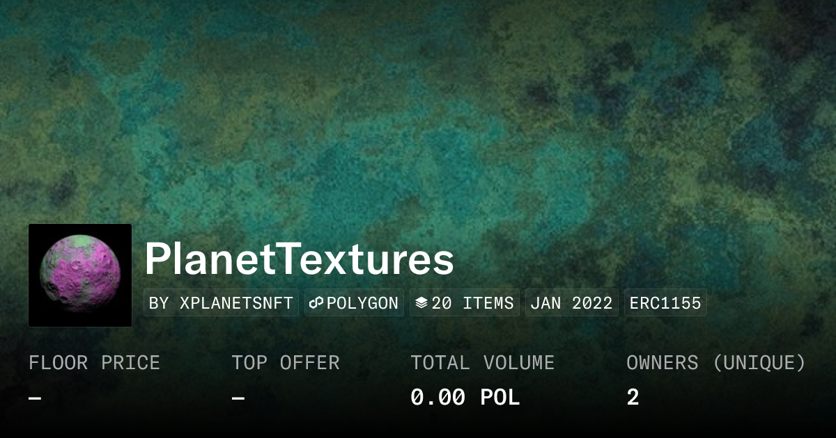 PlanetTextures - Collection | OpenSea