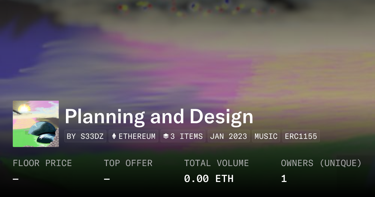 Planning and Design - Collection | OpenSea