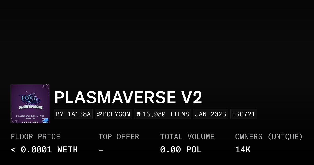 PLASMAVERSE V2 - Collection | OpenSea