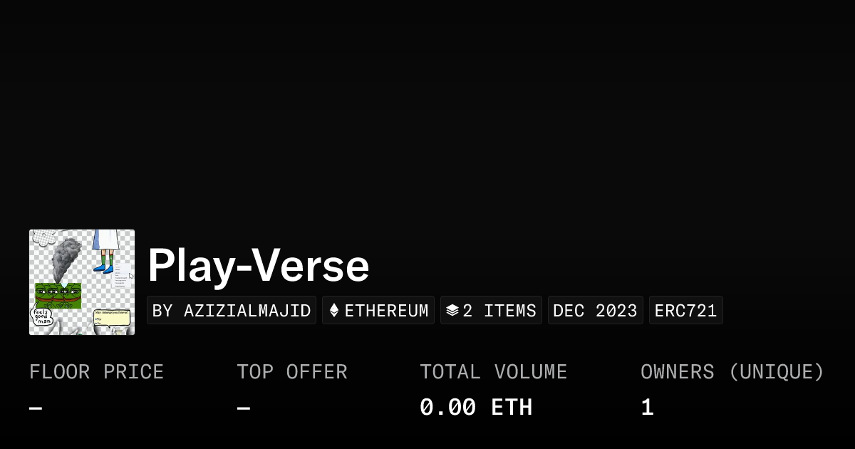 Play-Verse - Collection | OpenSea