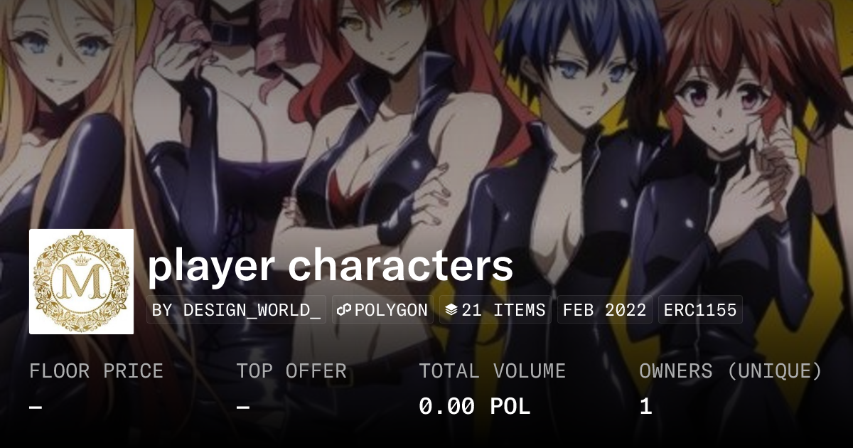 player characters - Collection | OpenSea