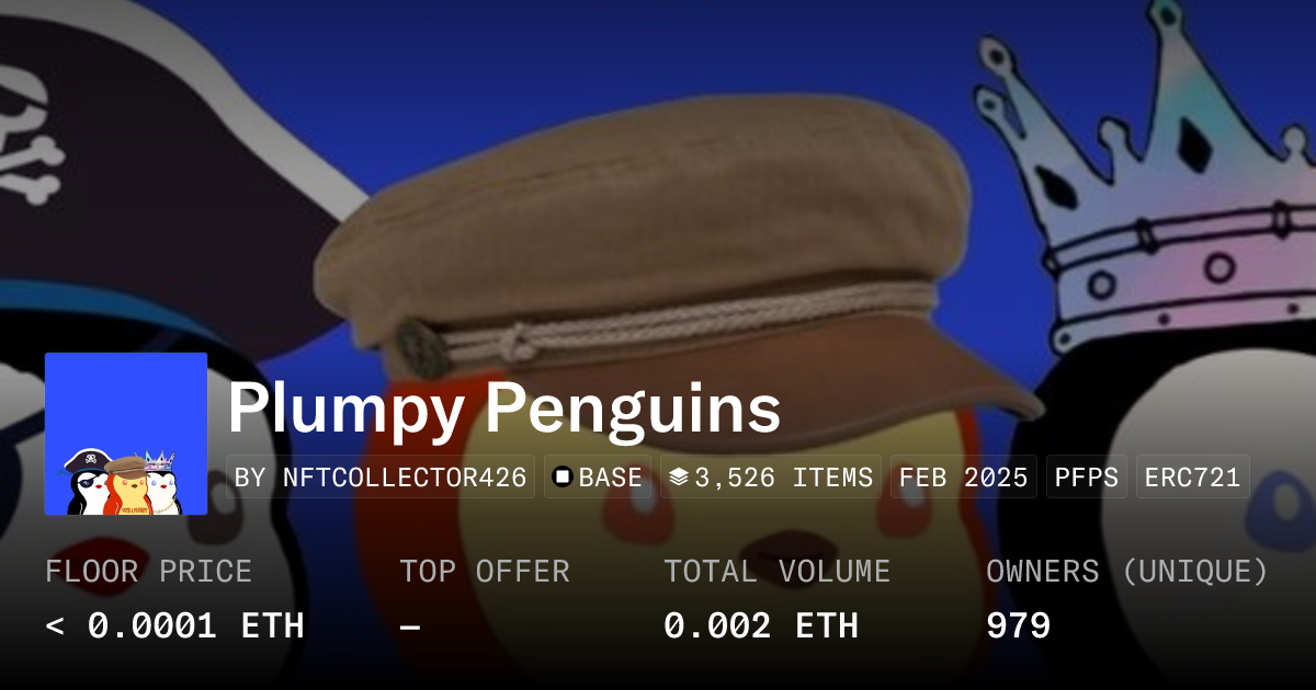 Plumpy Penguins - Collection | OpenSea