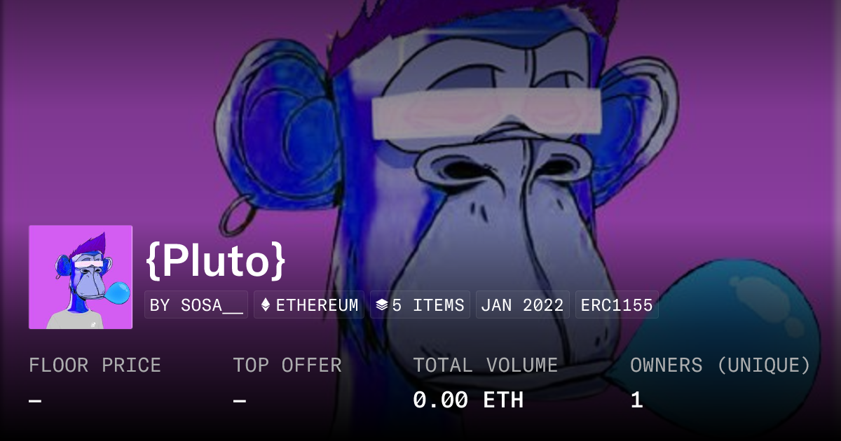 {Pluto} - Collection | OpenSea