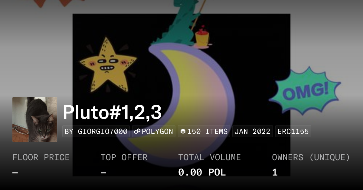Pluto#1,2,3 - Collection | OpenSea