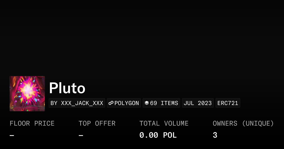 Pluto - Collection | OpenSea