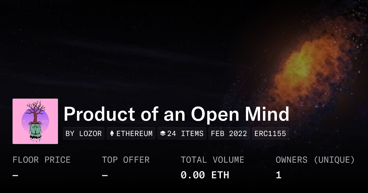 Product of an Open Mind - Collection | OpenSea
