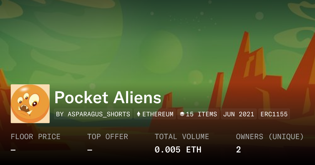 Pocket Aliens - Collection | OpenSea