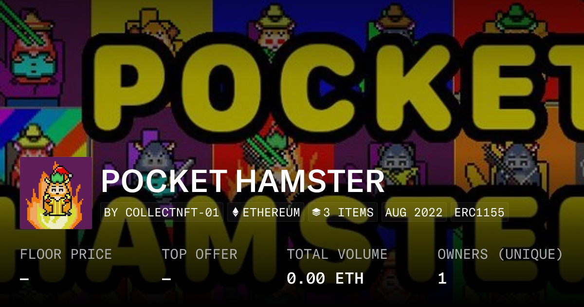 POCKET HAMSTER - Collection | OpenSea