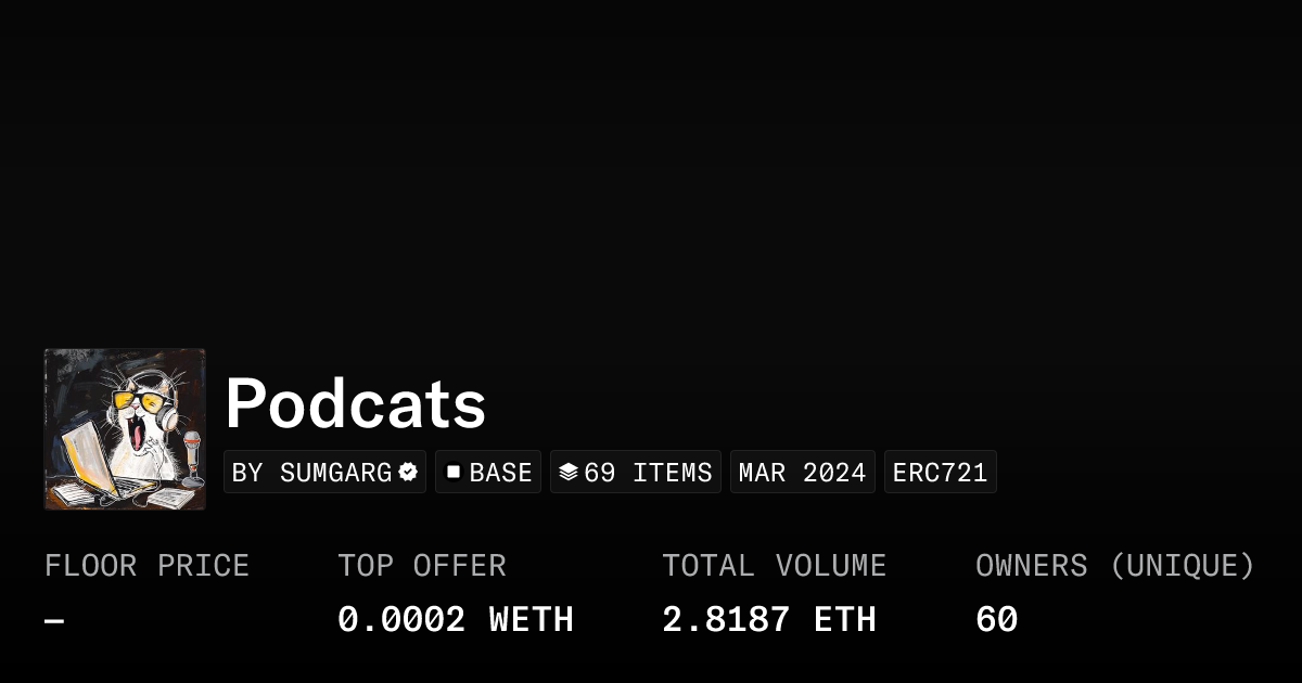 Podcats - Collection | OpenSea