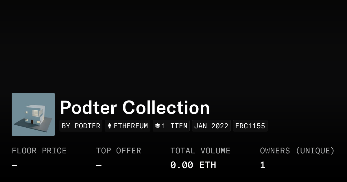 Podter Collection - Collection | OpenSea