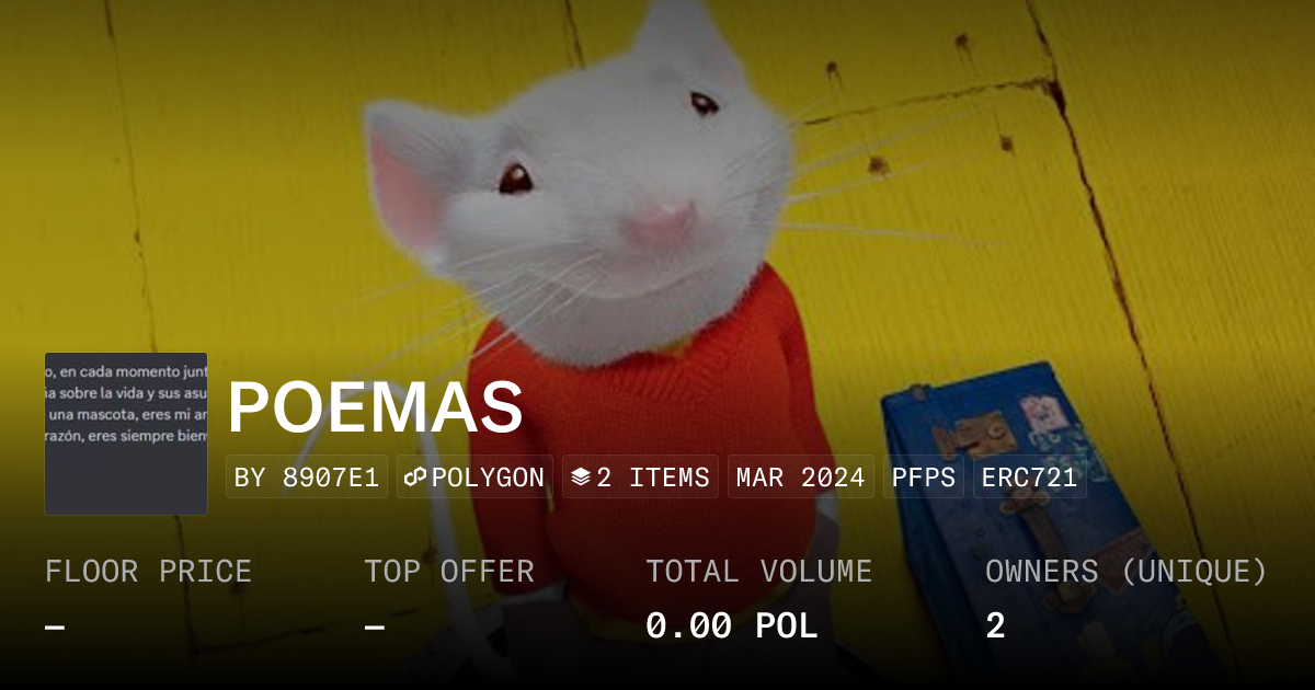 POEMAS - Collection | OpenSea