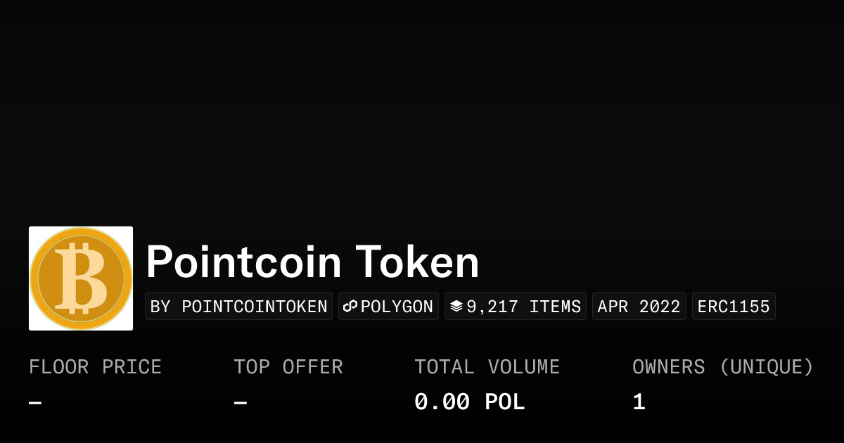 Pointcoin Token - Collection | OpenSea