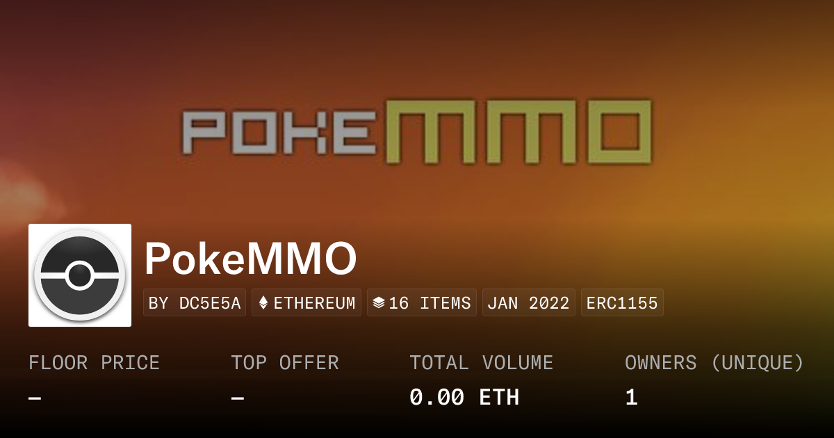 PokeMMO - Collection | OpenSea