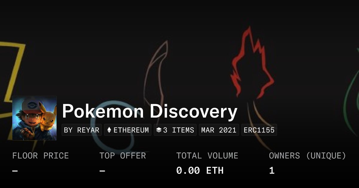 Pokemon Discovery - Collection | OpenSea