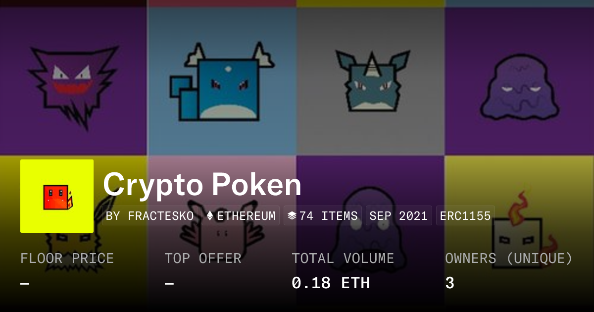 Crypto Poken - Collection | OpenSea