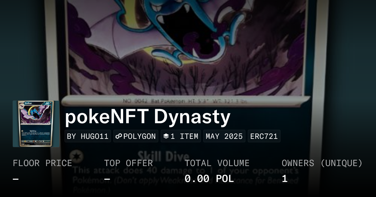 pokeNFT Dynasty - Collection | OpenSea