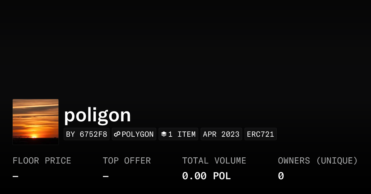 poligon - Collection | OpenSea