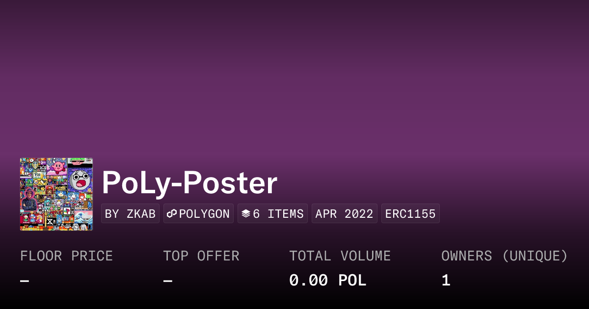 PoLy-Poster - Collection | OpenSea