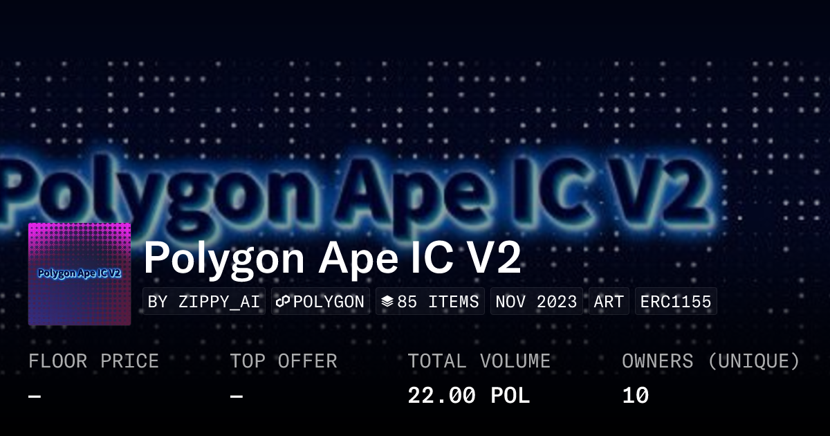Polygon Ape IC V2 - Collection | OpenSea