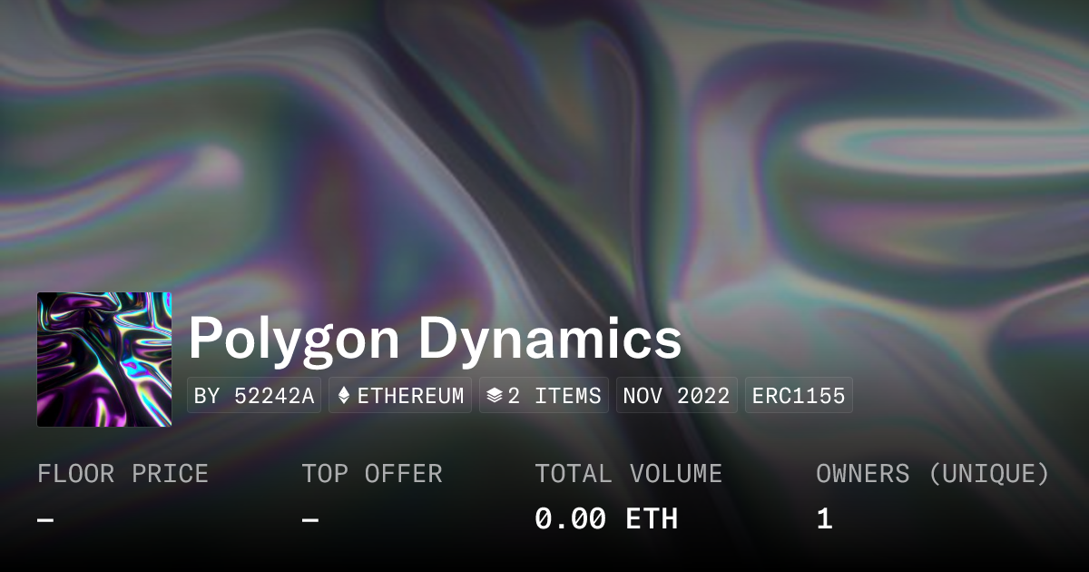 Polygon Dynamics - Collection | OpenSea