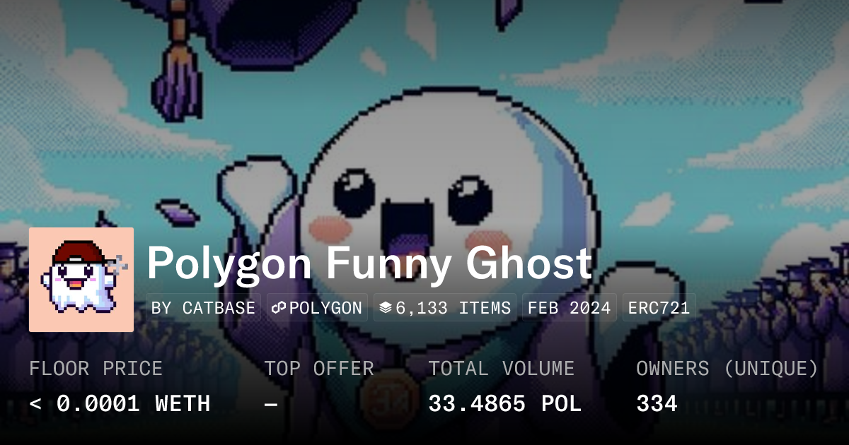 Polygon Funny Ghost - Collection | OpenSea