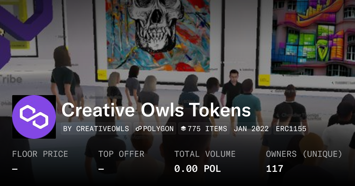 Creative Owls Tokens - Collection | OpenSea