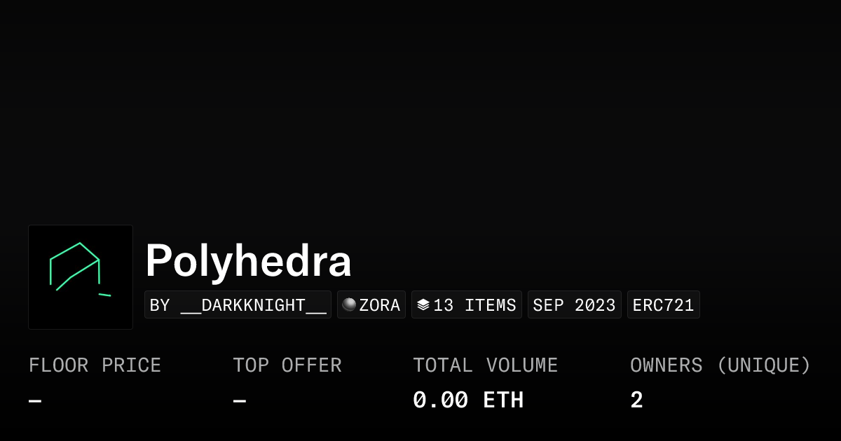 Polyhedra - Collection | OpenSea