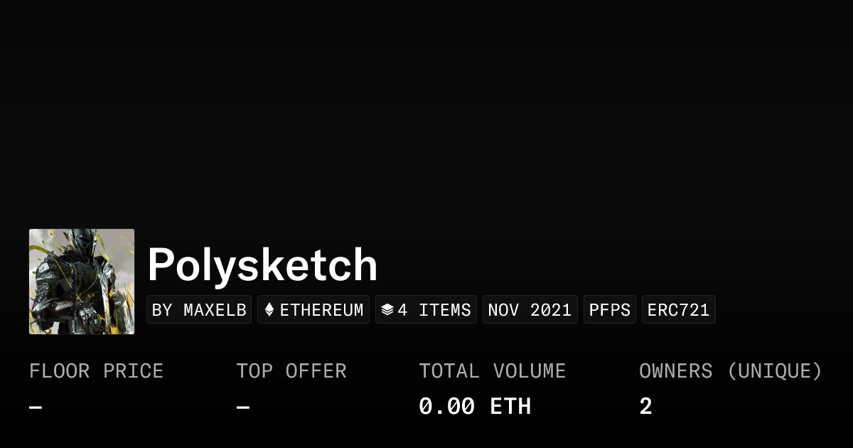 Polysketch - Collection | OpenSea
