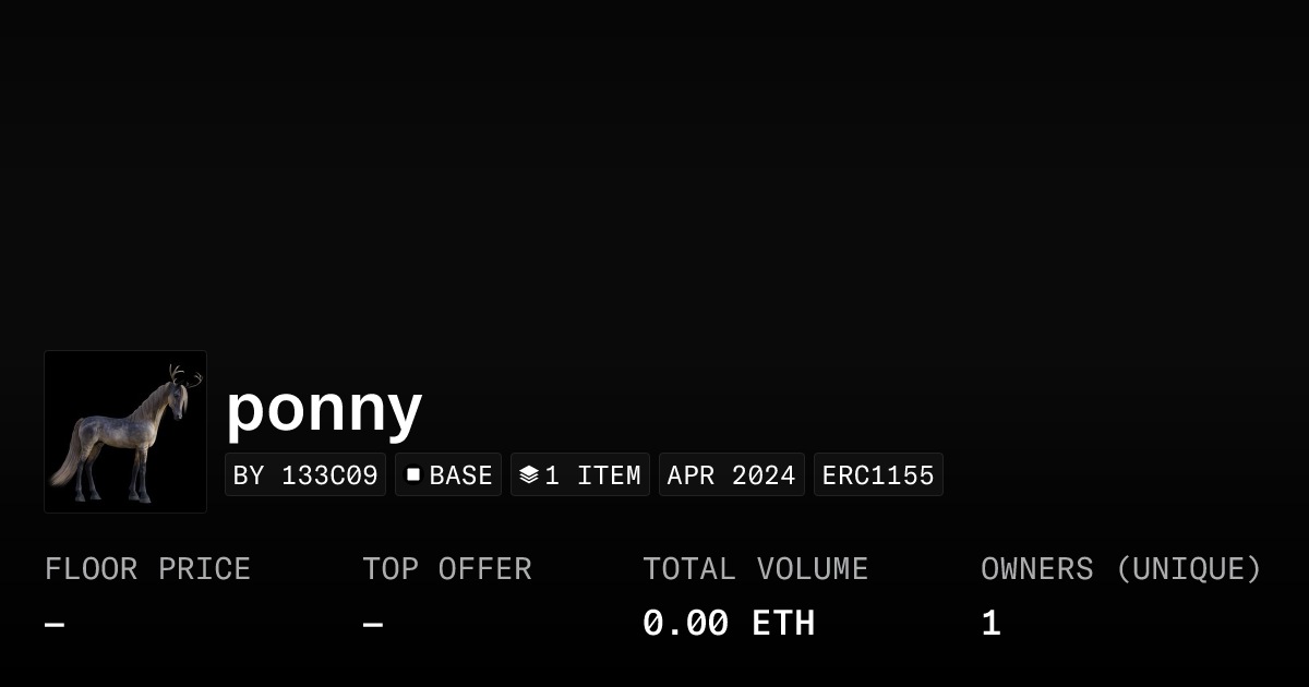 ponny - Collection | OpenSea