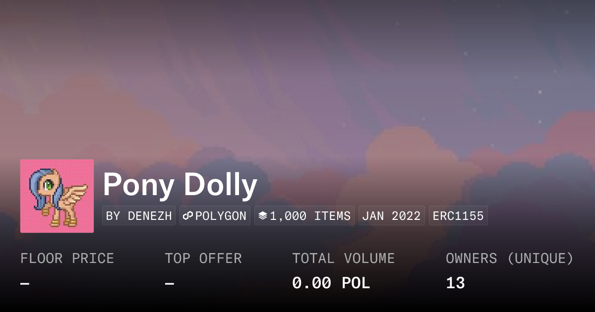 Pony Dolly - Collection | OpenSea