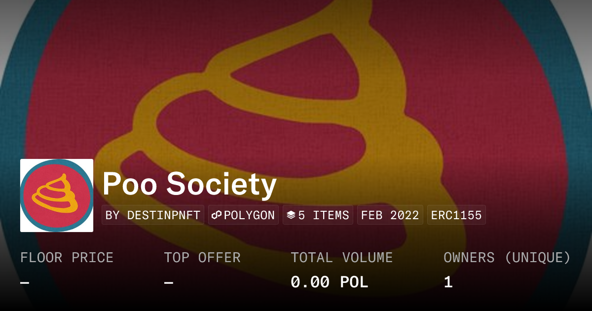 Poo Society - Collection | OpenSea