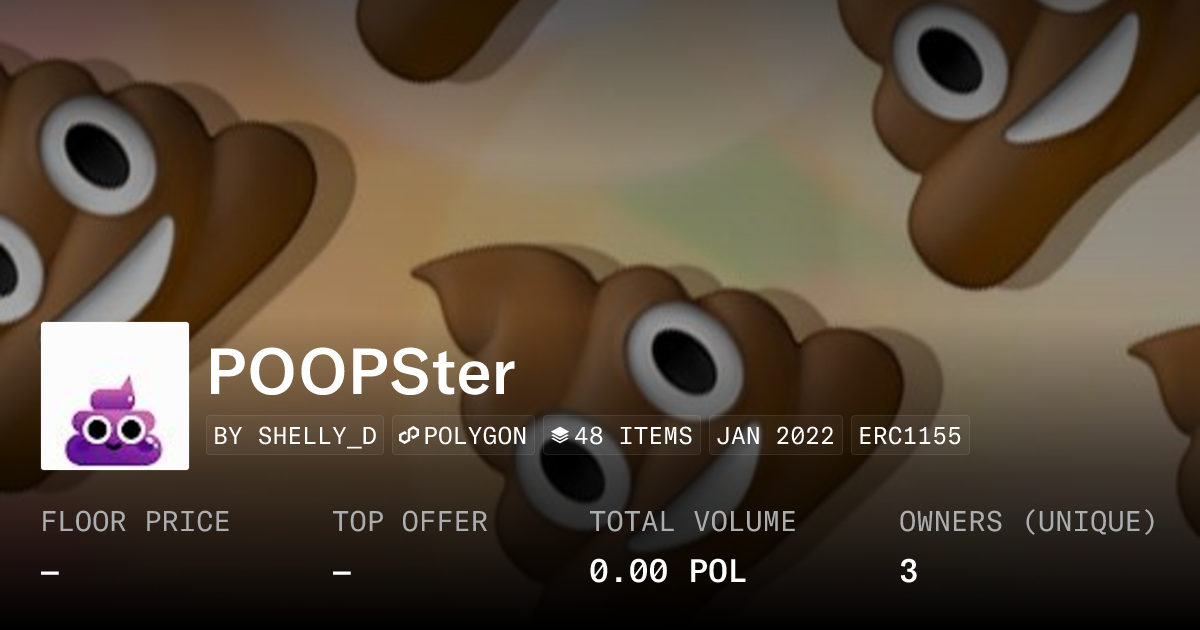 POOPSter - Collection | OpenSea